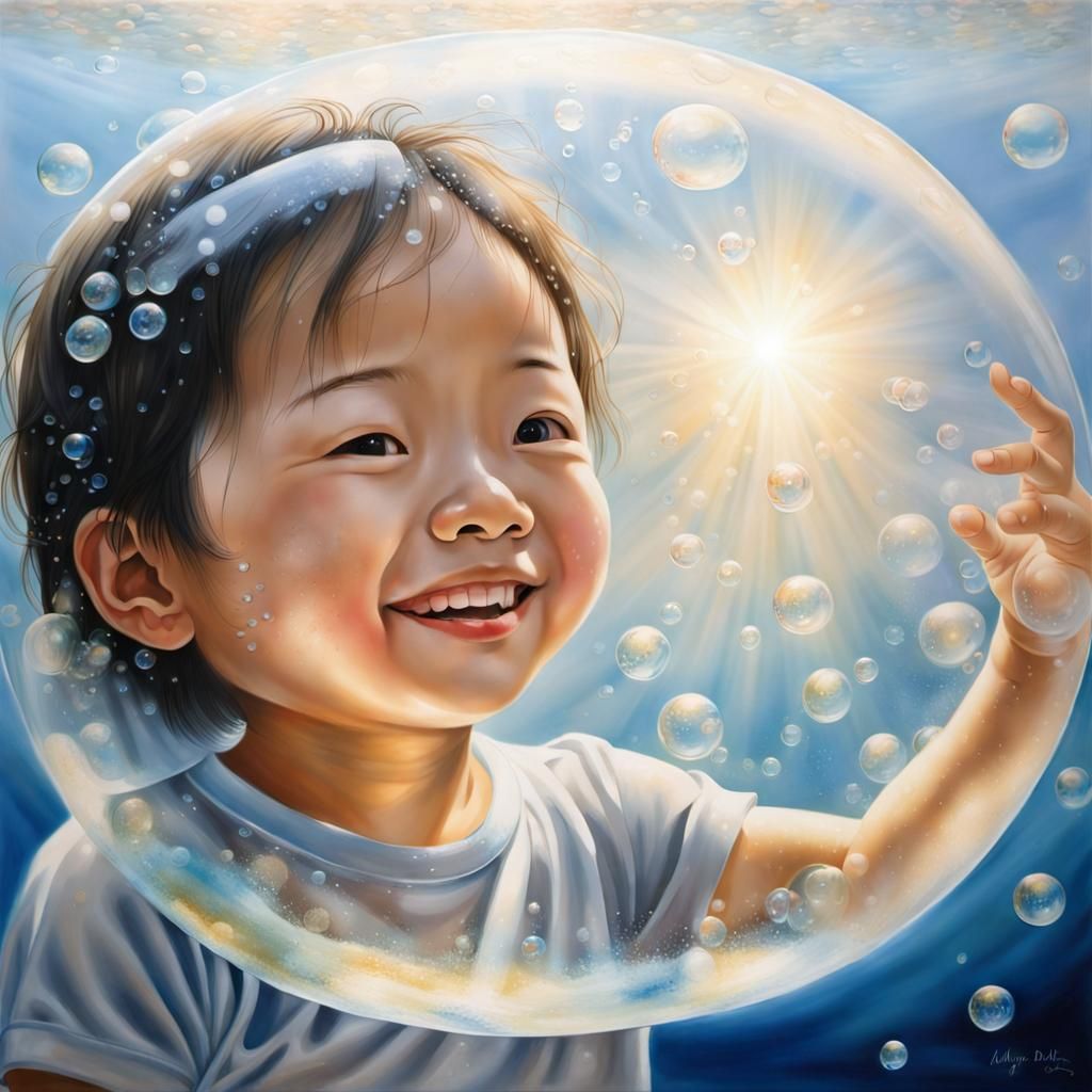 2024 ~!~ Bubble Series - Child - AI Generated Artwork - NightCafe Creator
