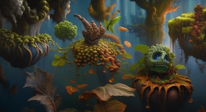 A beautiful oil painting hyperrealism of three intricately detailed ...