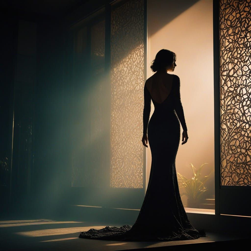 Light - Ethereal Figure in Golden Hour Light