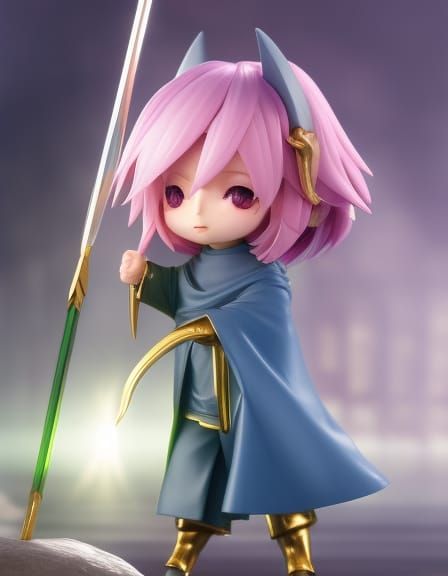 Baby Chibi Wizard:: Close up of a cute baby wizard with adorable eyes ...