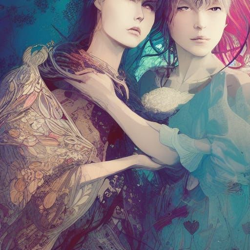 lesbian lovers (not what i asked for but...ok?) - AI Generated Artwork ...