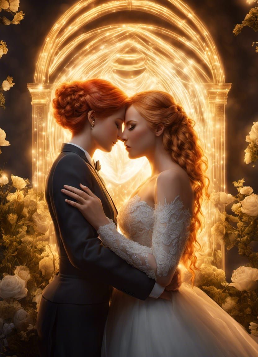 Lesbian Wedding - AI Generated Artwork - NightCafe Creator
