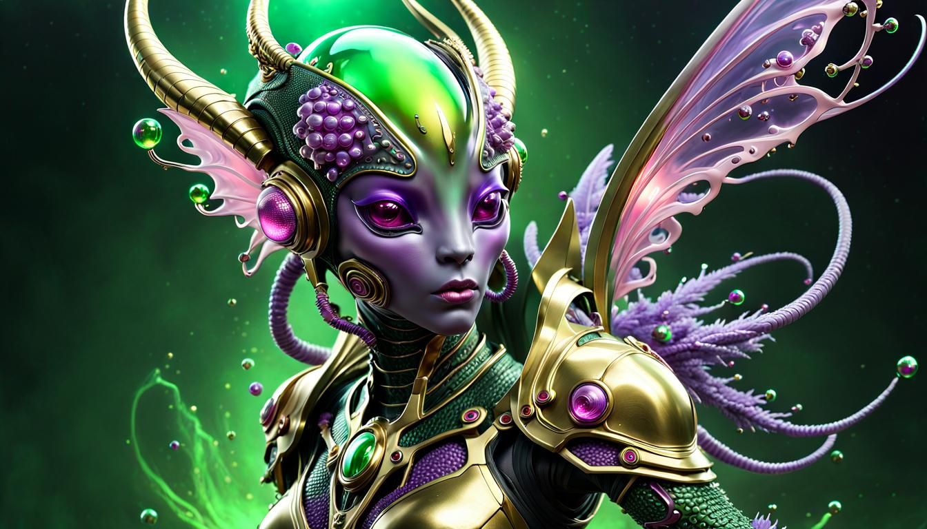 Alien Fairy - AI Generated Artwork - NightCafe Creator