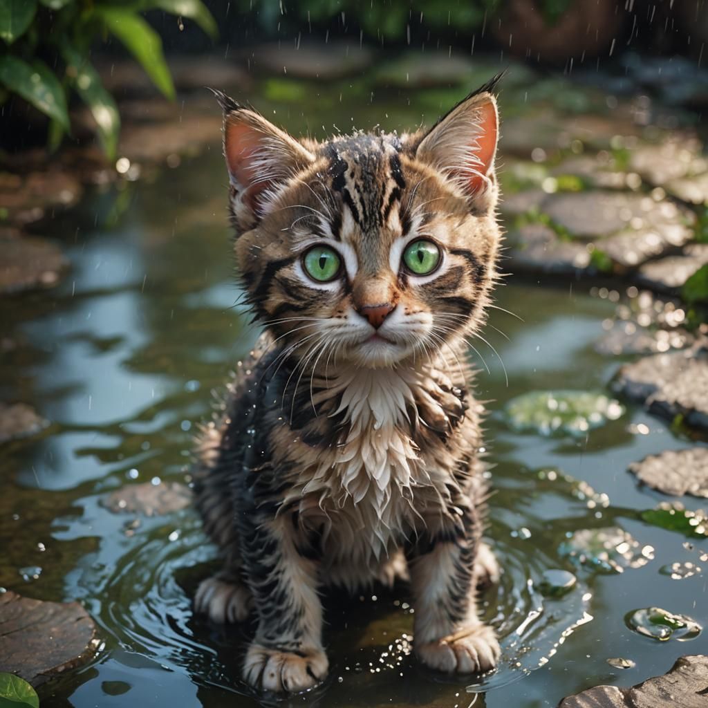 Poor Kitty - AI Generated Artwork - NightCafe Creator