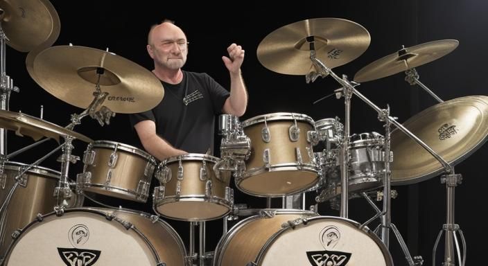 Phil Collins, Genesis Band, World Drummer's Day - AI Generated Artwork ...