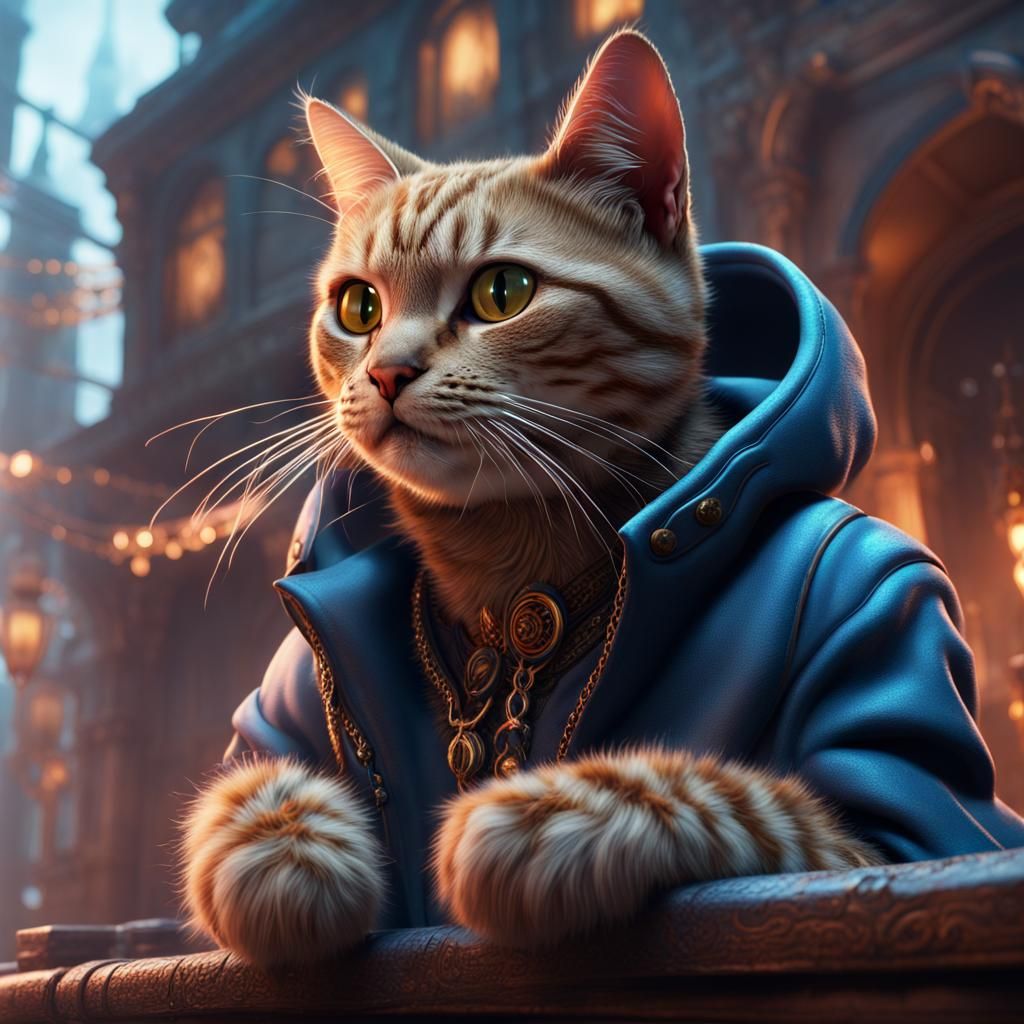 cat rapping - AI Generated Artwork - NightCafe Creator