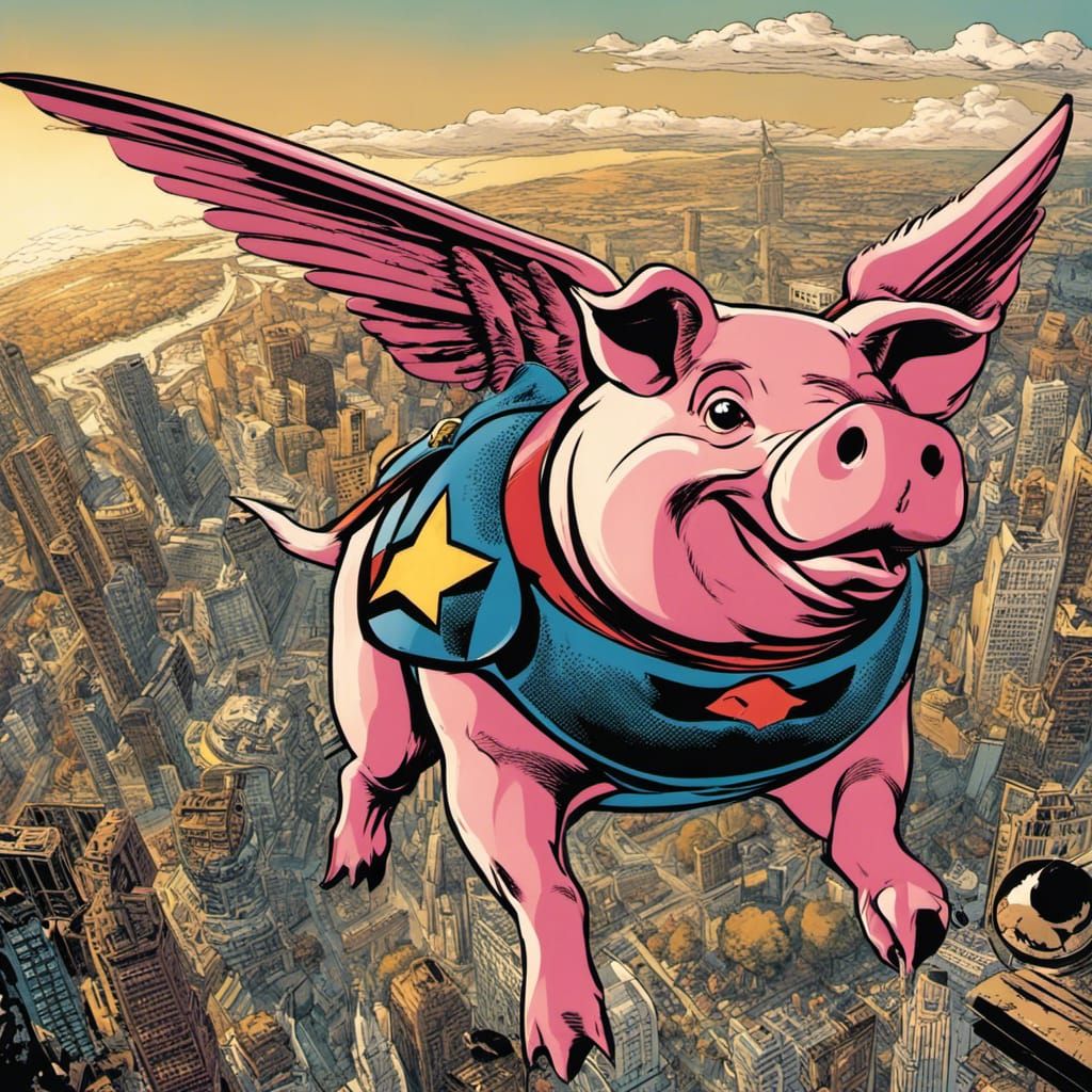 Super Pig - AI Generated Artwork - NightCafe Creator