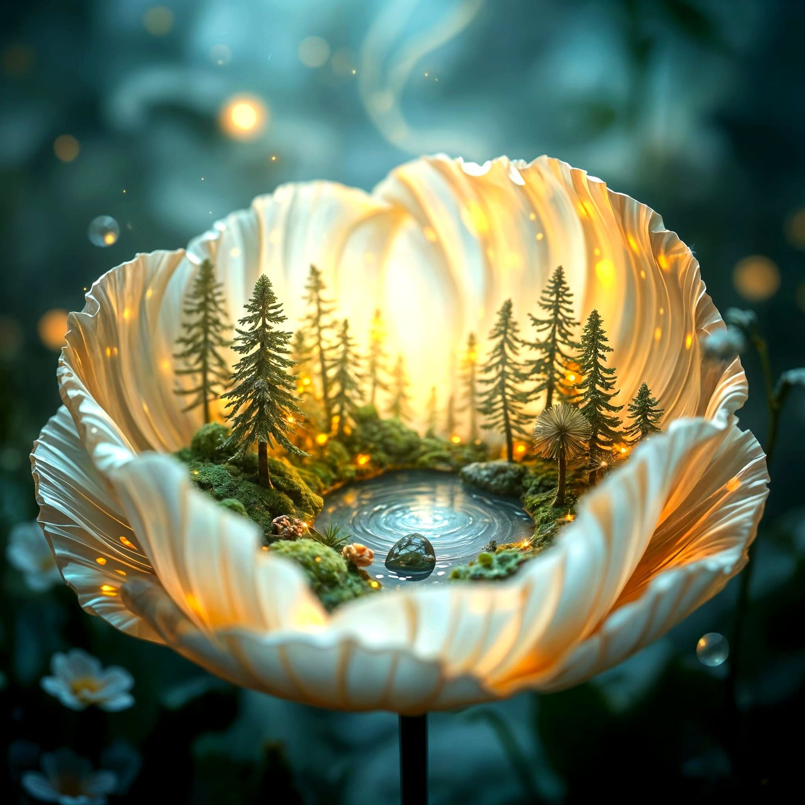 Poppy Lake - Ethereal Forest Sanctuary