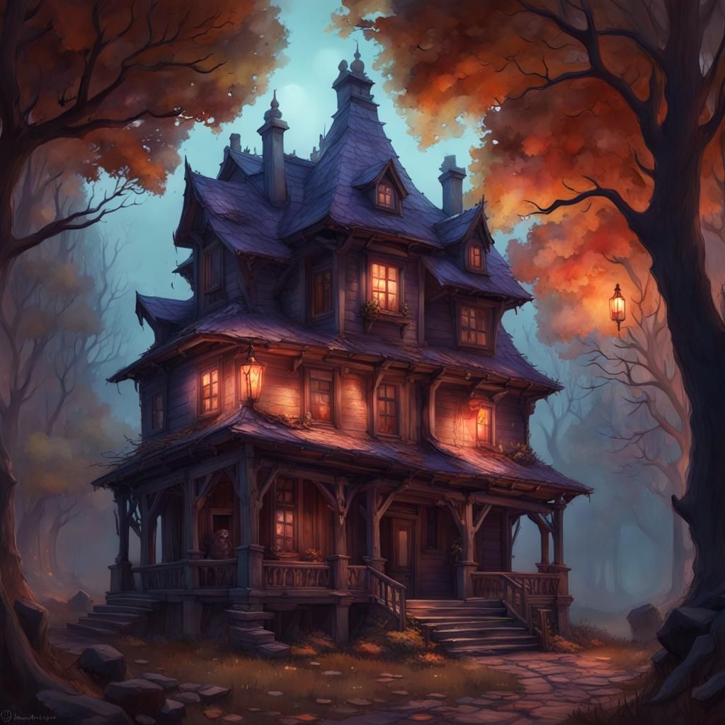 Witches house - AI Generated Artwork - NightCafe Creator