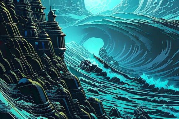 Ocean Illustrations (1) - AI Generated Artwork - NightCafe Creator