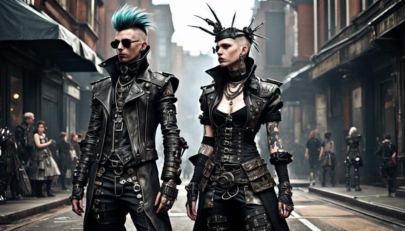 Dark Aetherpunks - AI Generated Artwork - NightCafe Creator