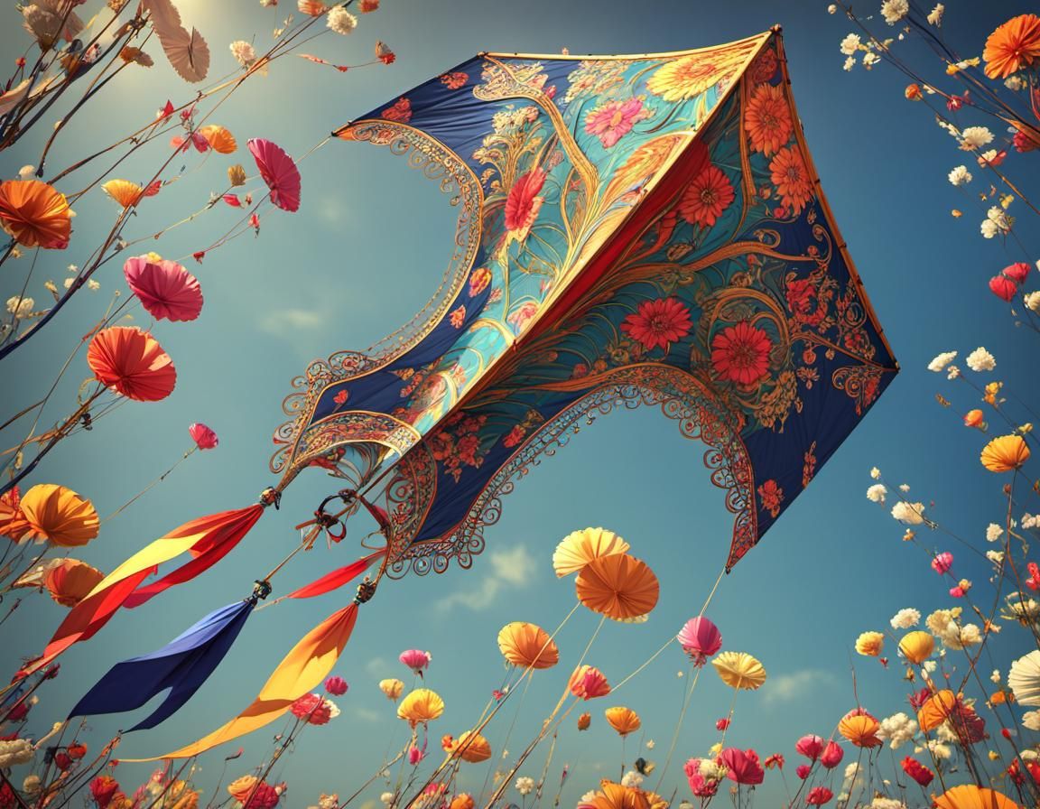 Spring Kite - AI Generated Artwork - NightCafe Creator