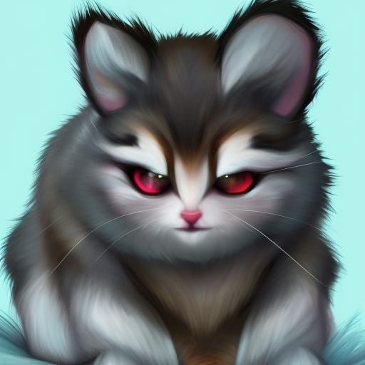 Angry Kitty - AI Generated Artwork - NightCafe Creator
