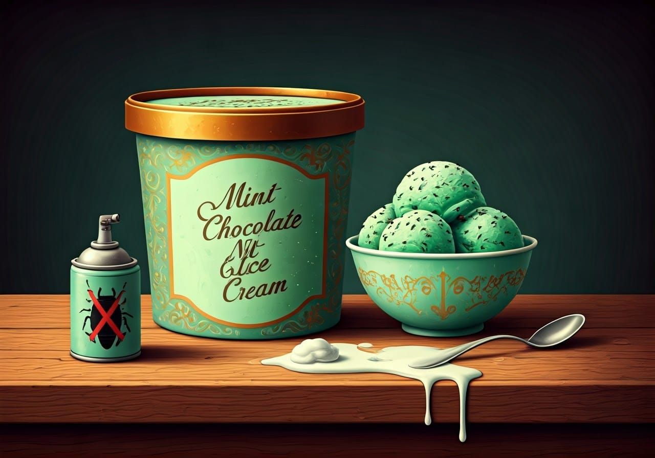 Mint Chocolate Nit Lice Cream - Mint Chocolate Nit Lice Crea...