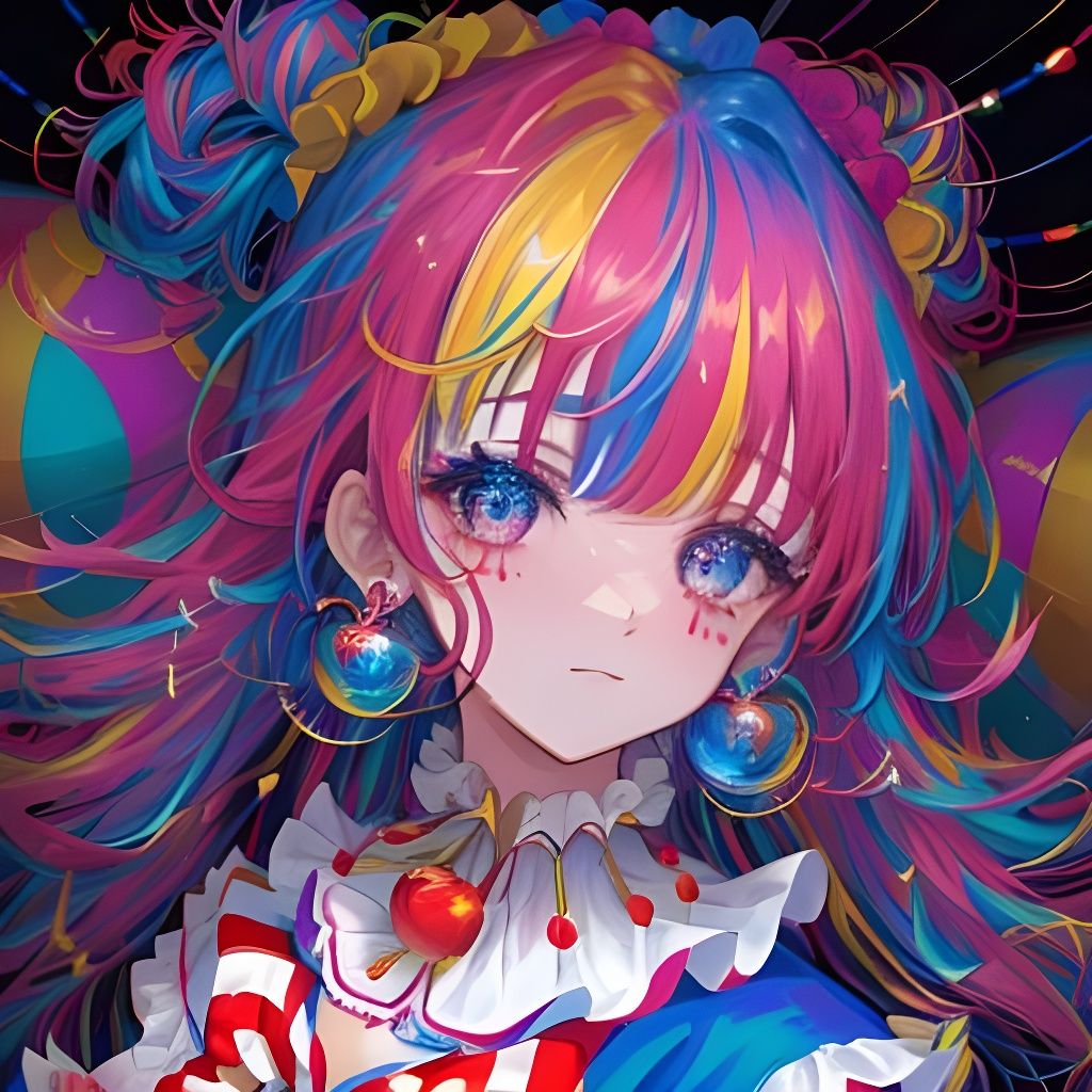Anime clown - AI Generated Artwork - NightCafe Creator