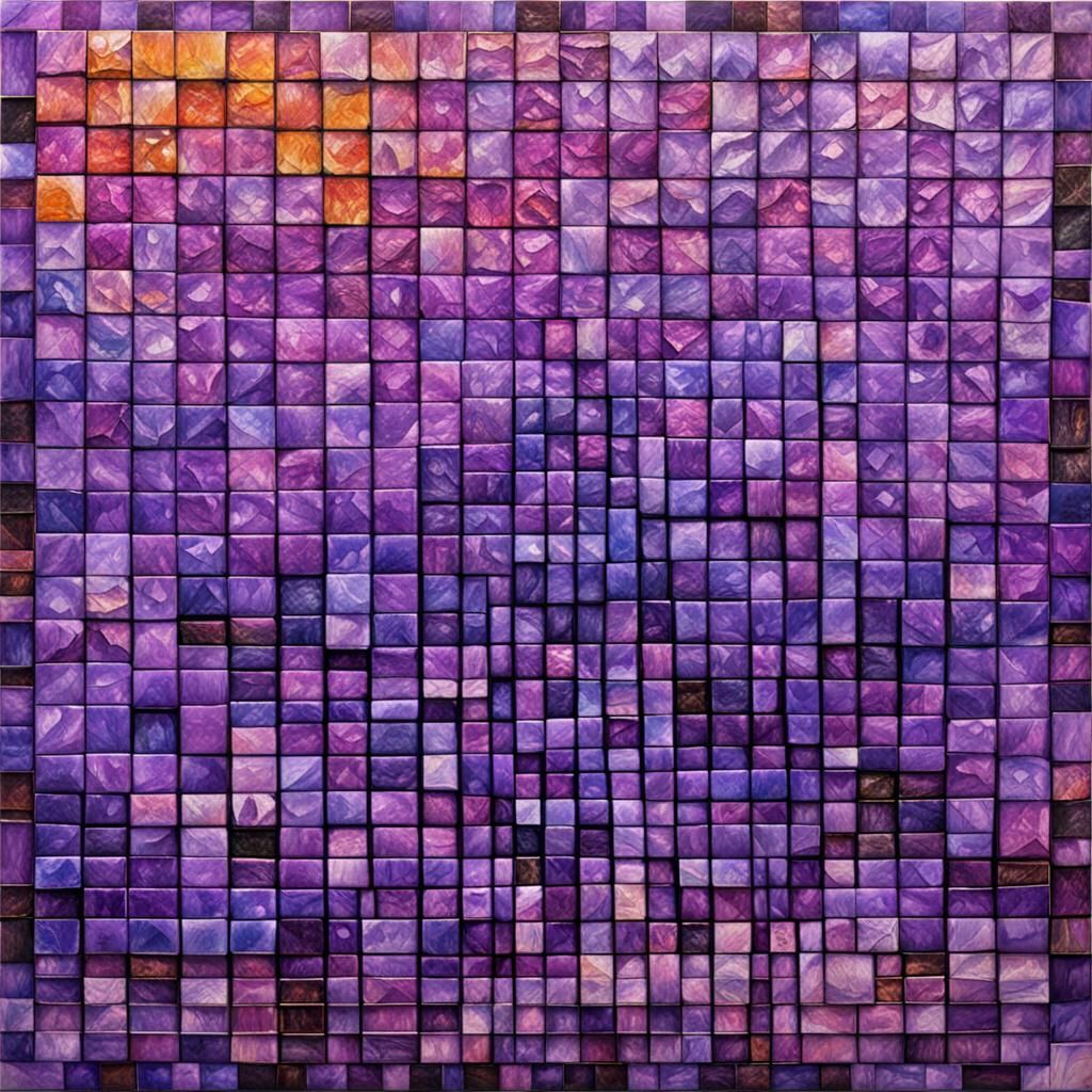 Amethyst Mosaic - AI Generated Artwork - NightCafe Creator