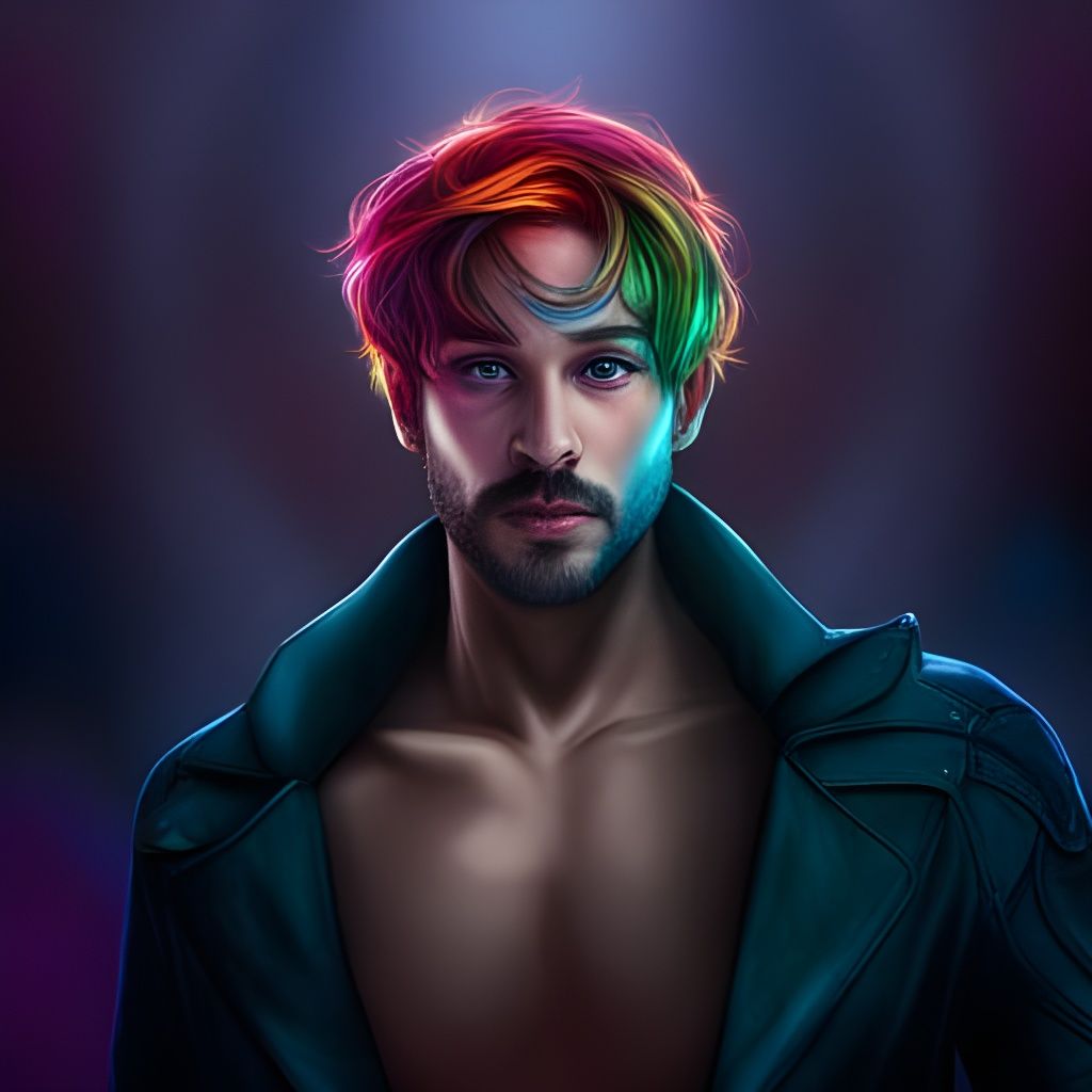 The rainbow men - AI Generated Artwork - NightCafe Creator