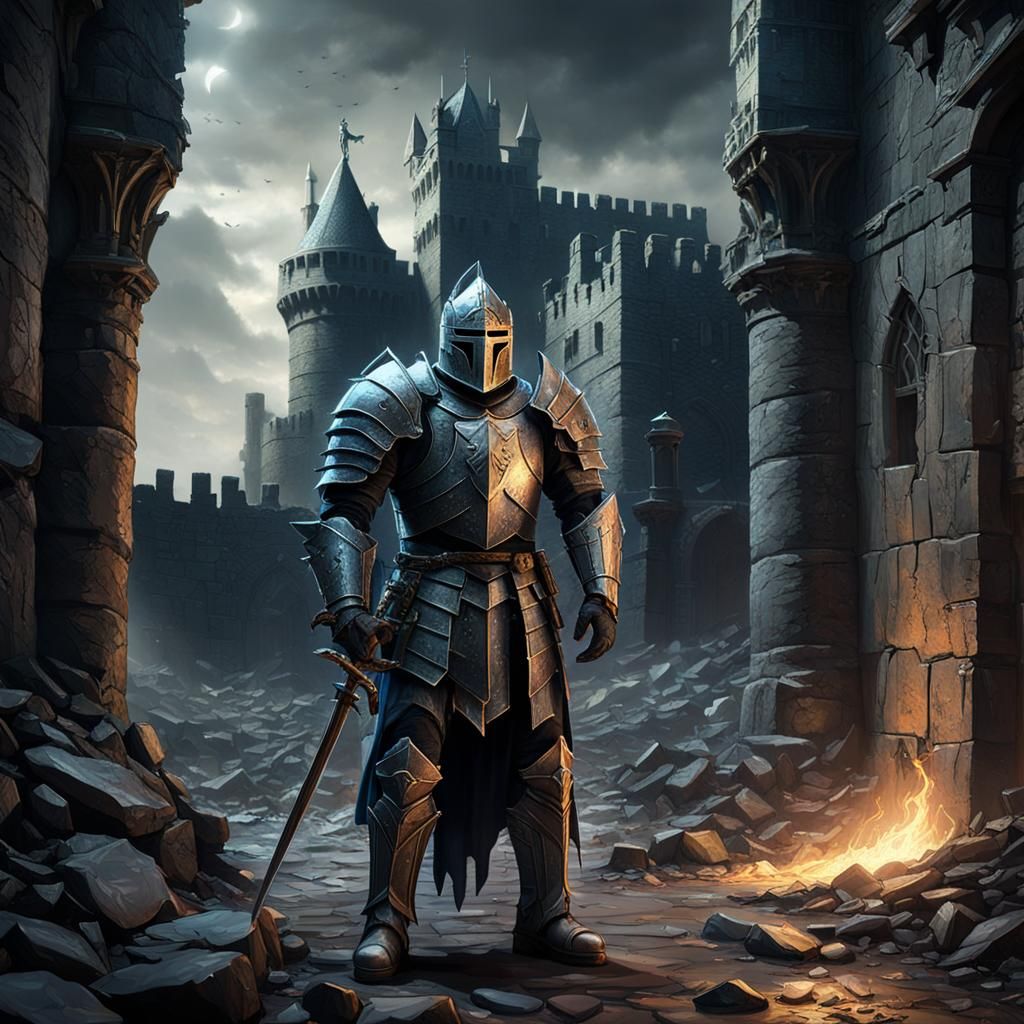 Ghostly Knight - AI Generated Artwork - NightCafe Creator