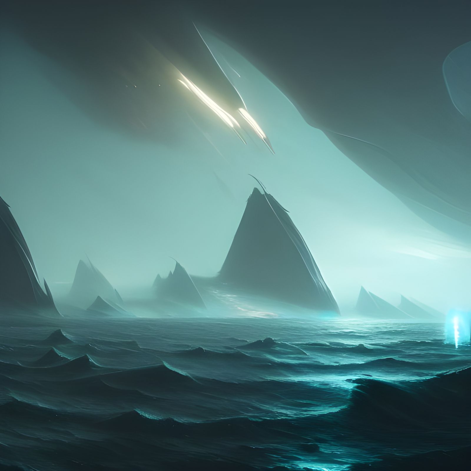 Alien Ocean - AI Generated Artwork - NightCafe Creator