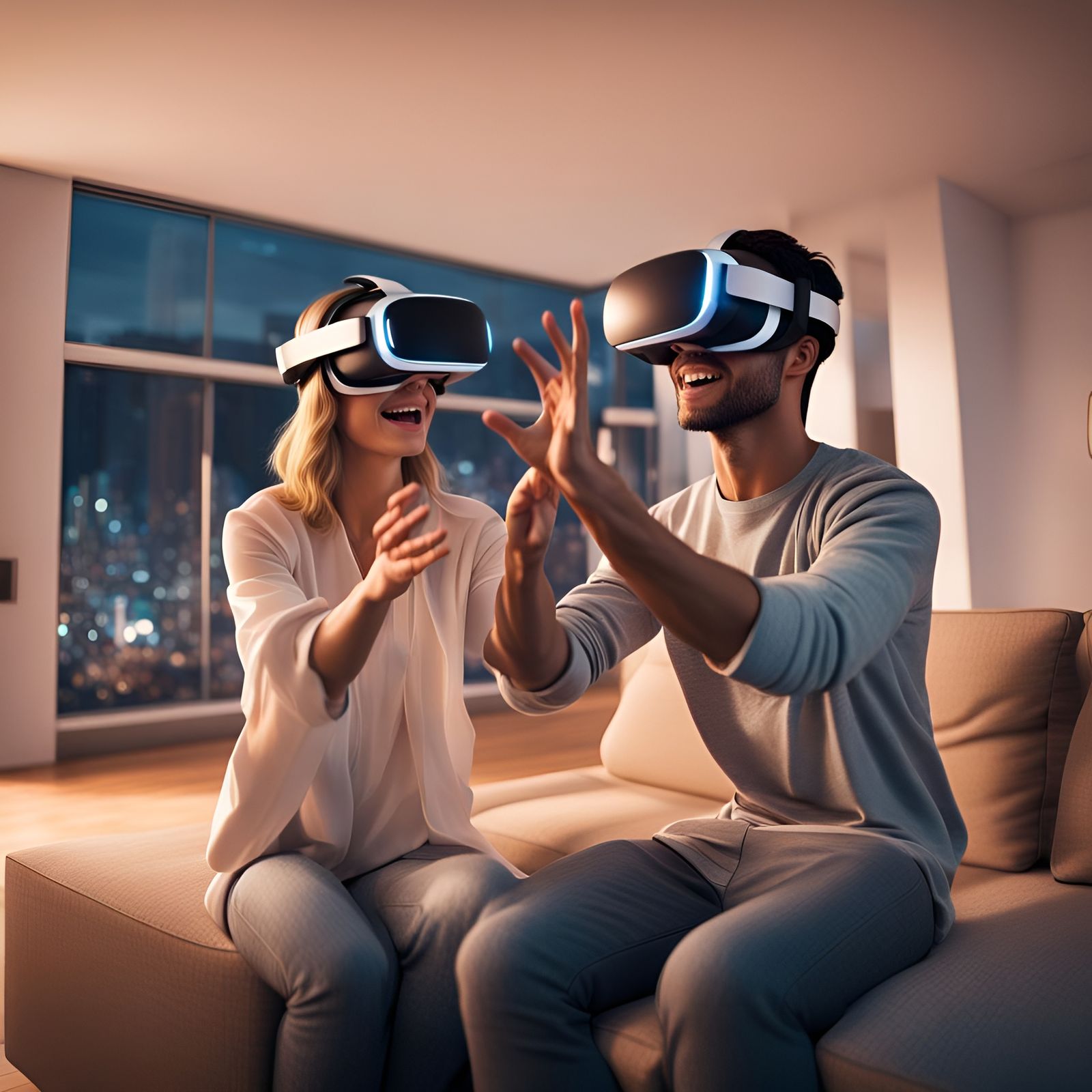 Virtual reality. - AI Generated Artwork - NightCafe Creator