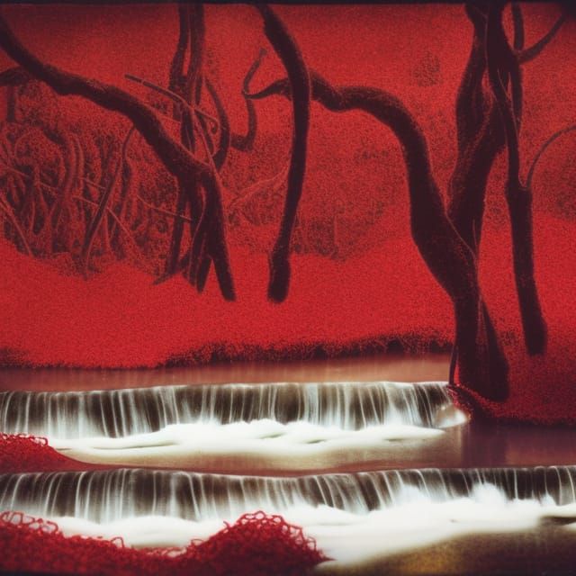 The skies turn red... - AI Generated Artwork - NightCafe Creator