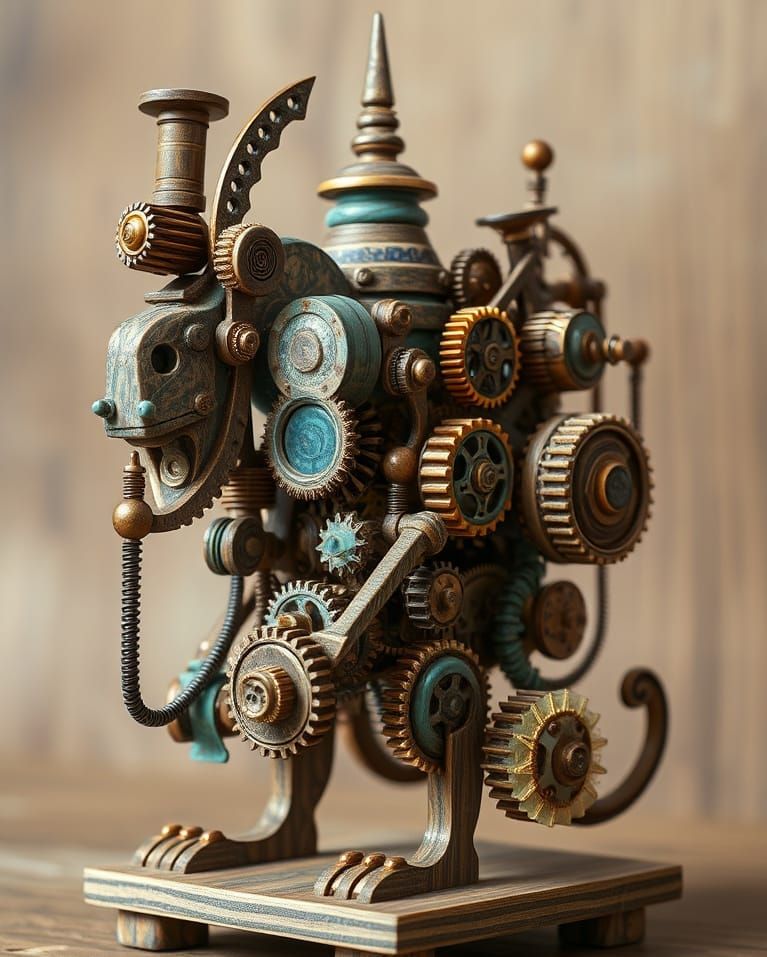 Patchwork Cybercraft Cybersteamcorepunk Doodads Zoomorphic Automata