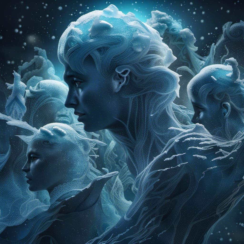 Ice gods - AI Generated Artwork - NightCafe Creator