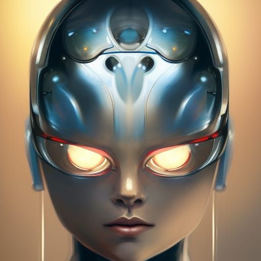 Robot Alien messenger - AI Generated Artwork - NightCafe Creator