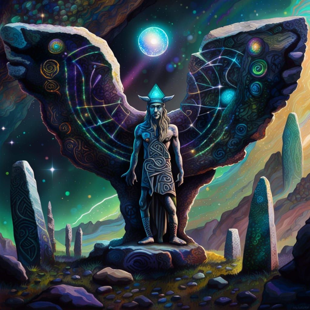 celtic, shaman, druid, runes, neolithic, standing stones, cave art ...