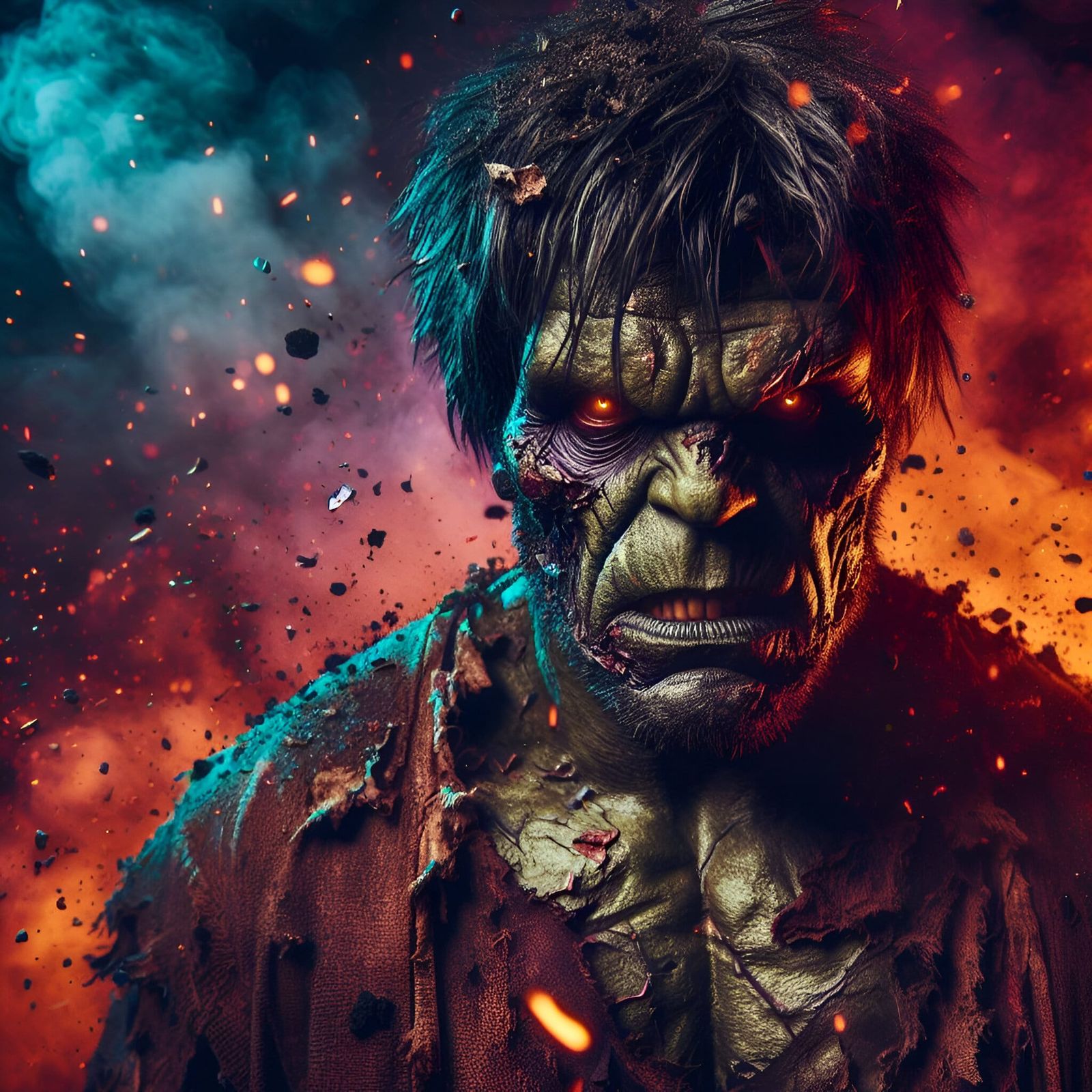 Evil Hulk - AI Generated Artwork - NightCafe Creator