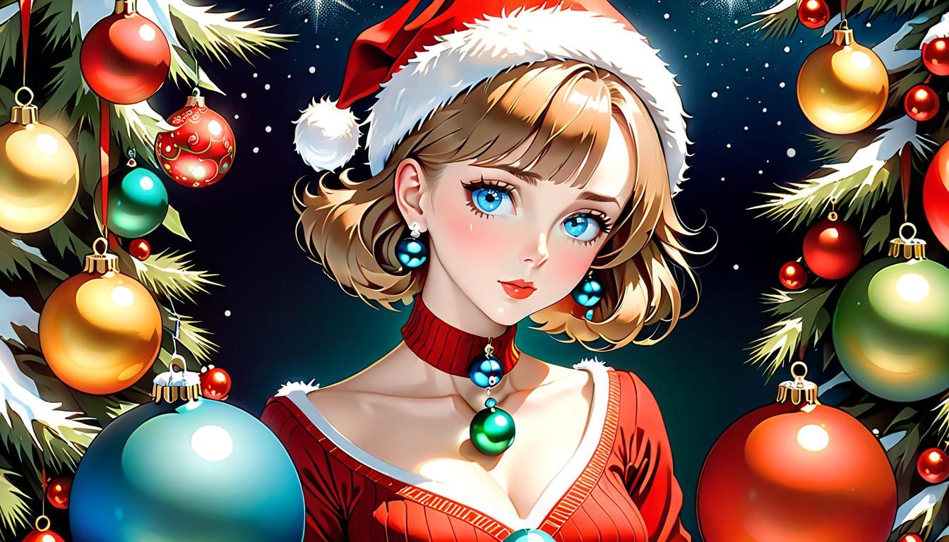 Christmas Portrait - AI Generated Artwork - NightCafe Creator