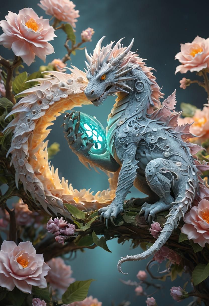 Biopunk Dragon - AI Generated Artwork - NightCafe Creator