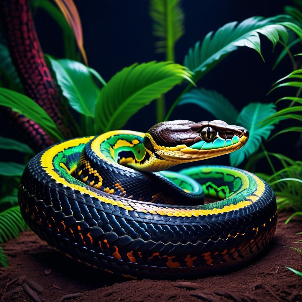 Tiresome Python - AI Generated Artwork - NightCafe Creator