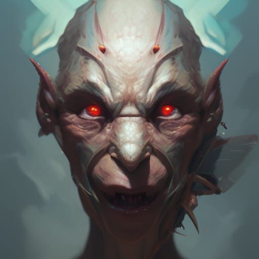 goblin head and shoulders portrait, 8k resolution concept art portrait ...