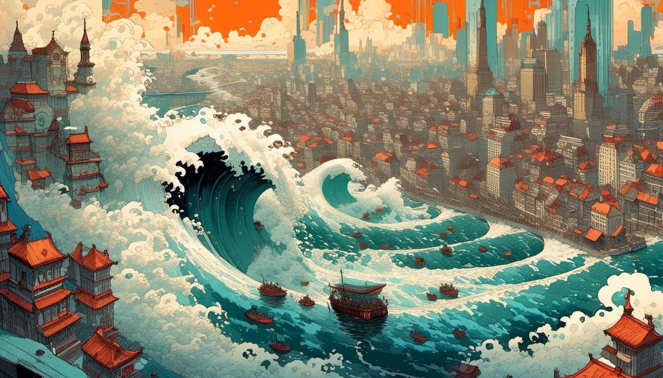 The Great Flood - AI Generated Artwork - NightCafe Creator