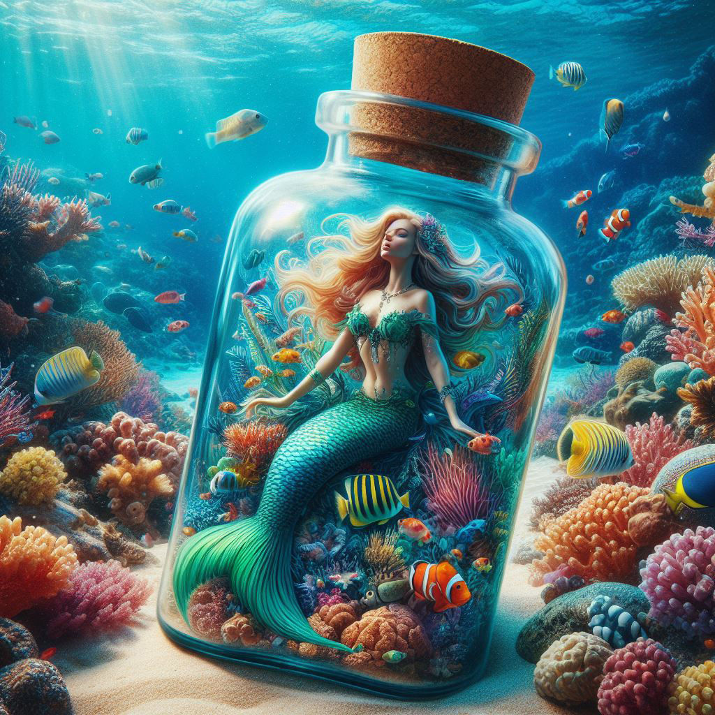 Bottled Sea Creatures - AI Generated Artwork - NightCafe Creator