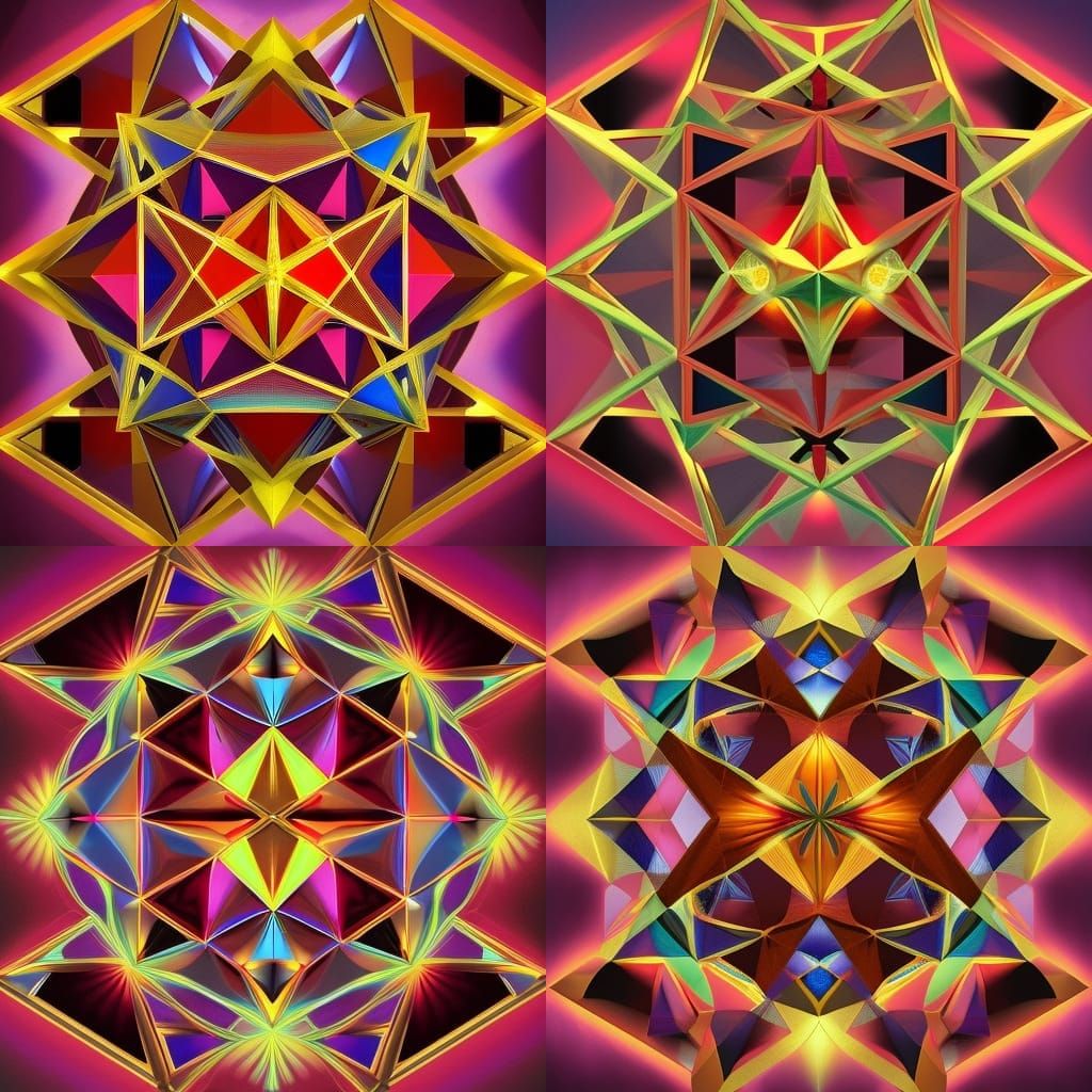 Kaleidoscope of Colours. - AI Generated Artwork - NightCafe Creator
