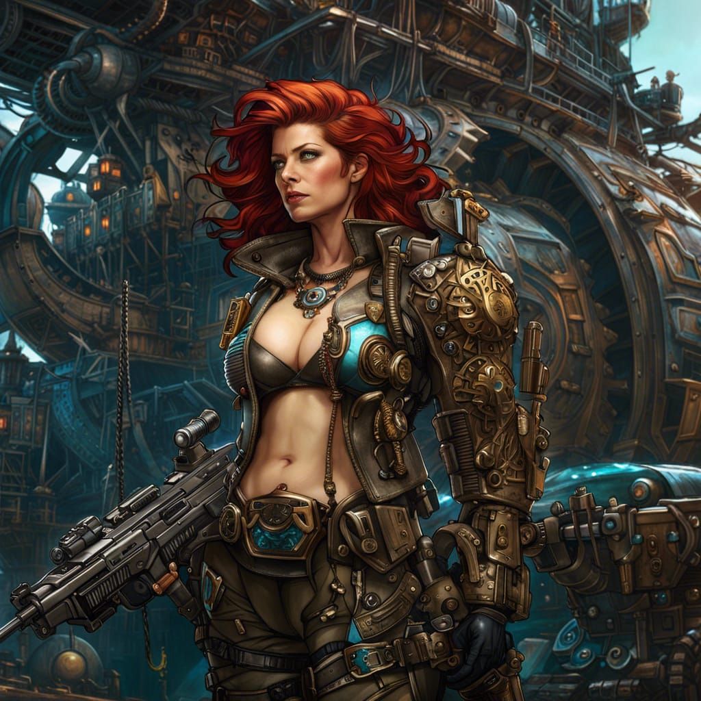 Battleship soldier Debra - AI Generated Artwork - NightCafe Creator