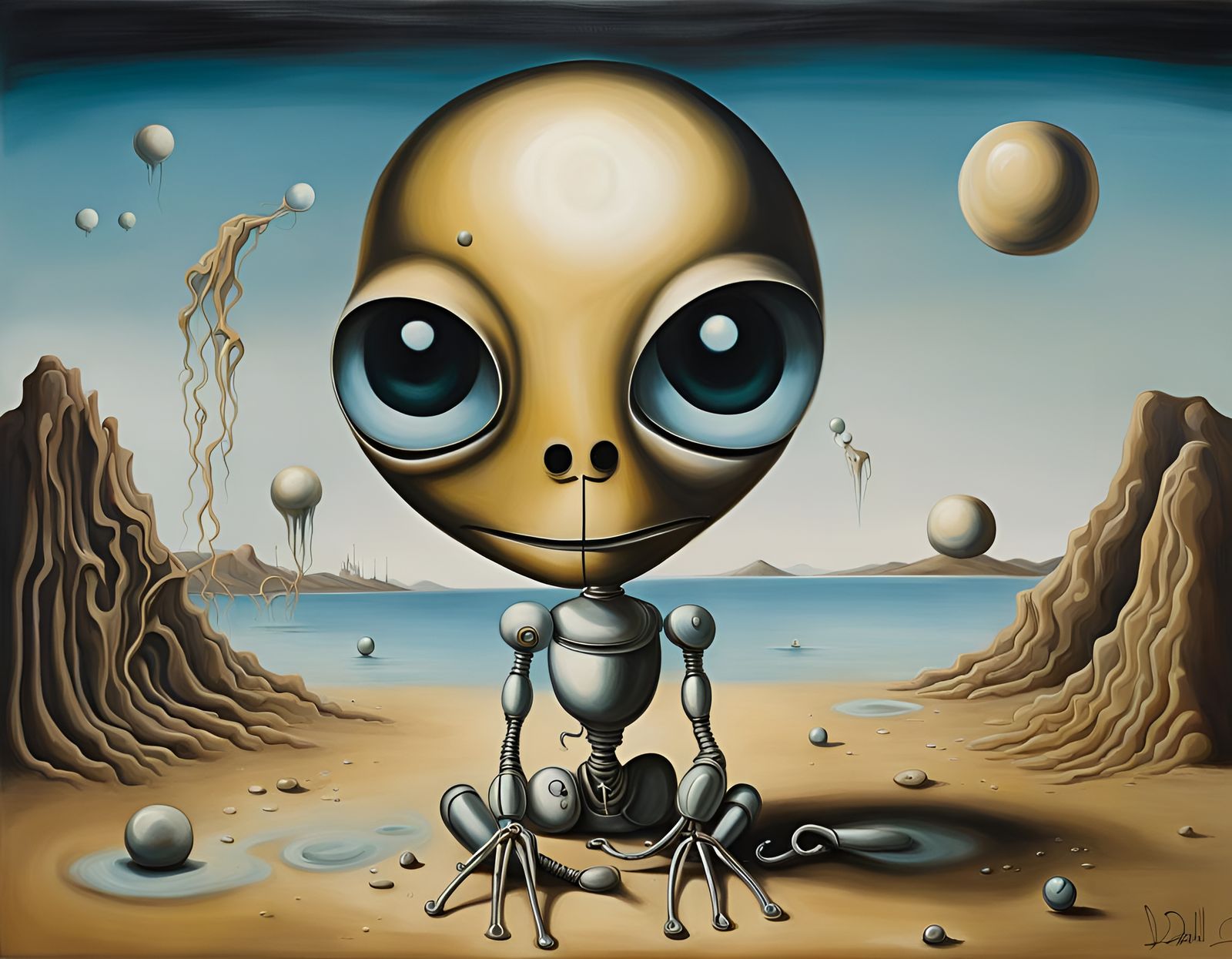 “Oh joy, another Marvin Day.” - Marvin the Robot - AI Generated Artwork ...