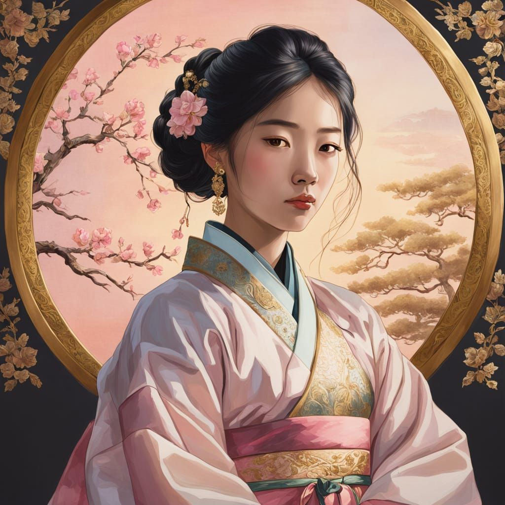 Princess Yee - Young Joseon Princess in Delacroix-Inspired O...