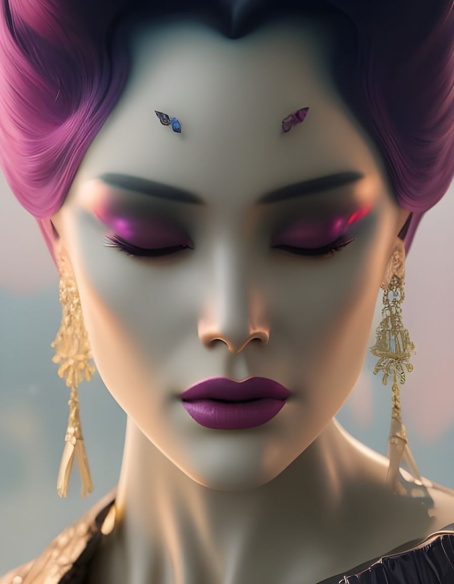 Futuristic Delicate Clown - PORTRAIT 51 - AI Generated Artwork ...