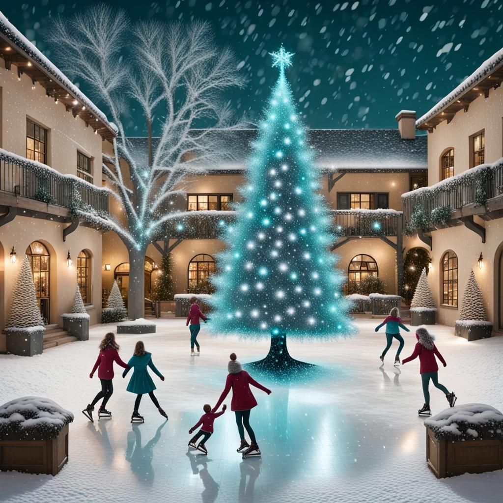 Ice Skating - AI Generated Artwork - NightCafe Creator