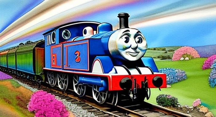 Thomas the Tank Engine - AI Generated Artwork - NightCafe Creator