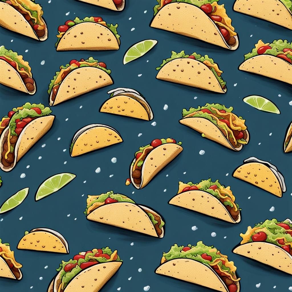 it's raining tacos - AI Generated Artwork - NightCafe Creator