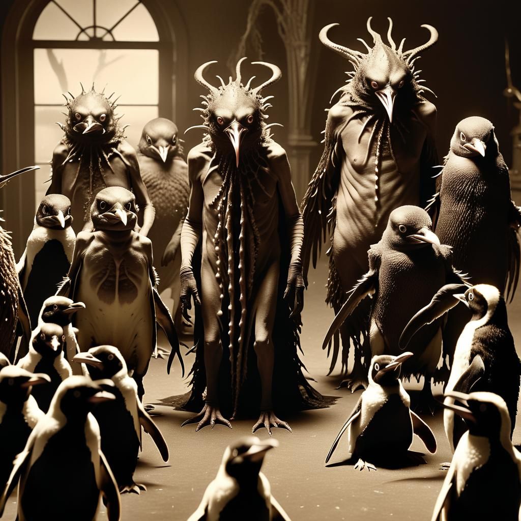 Eldritch Sphenisciform CLXXIII - AI Generated Artwork - NightCafe Creator