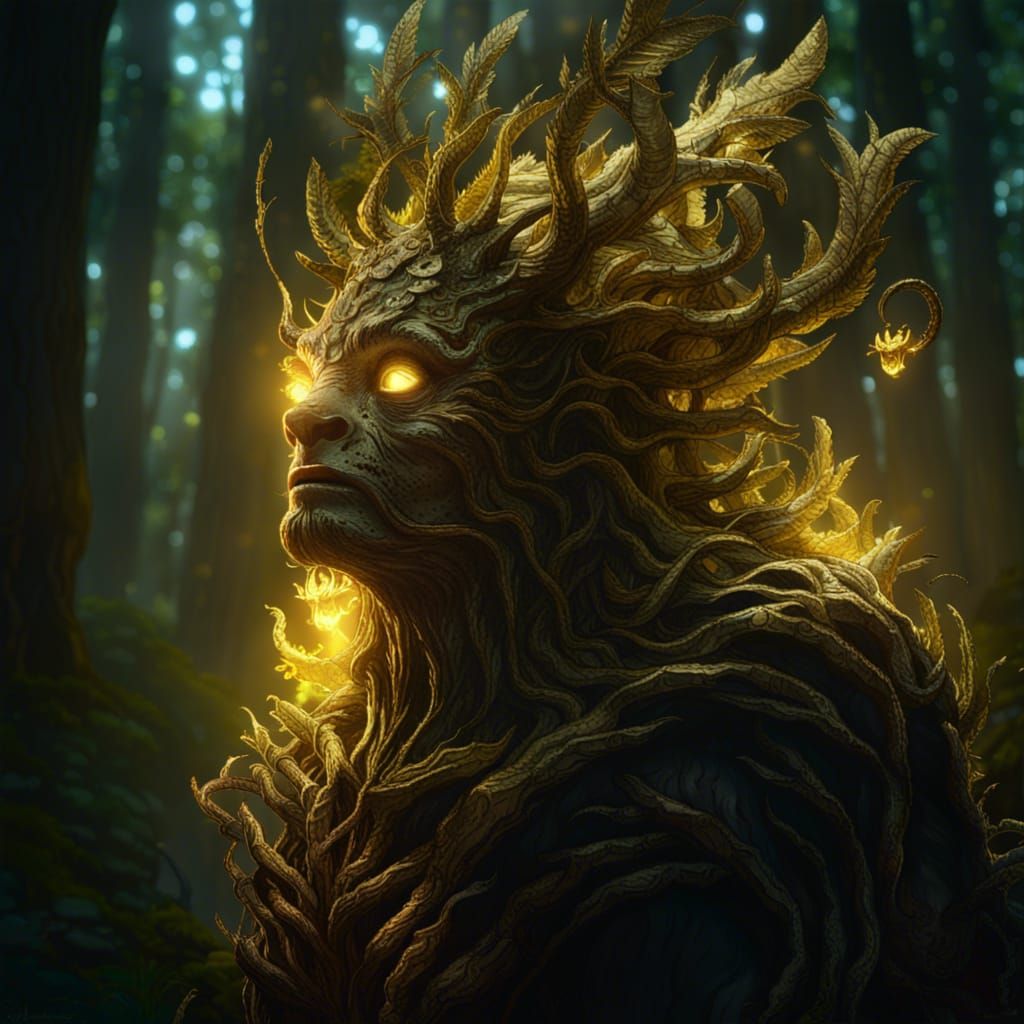 forest spirit - Forest Spirit in Guillermo del Toro Style
