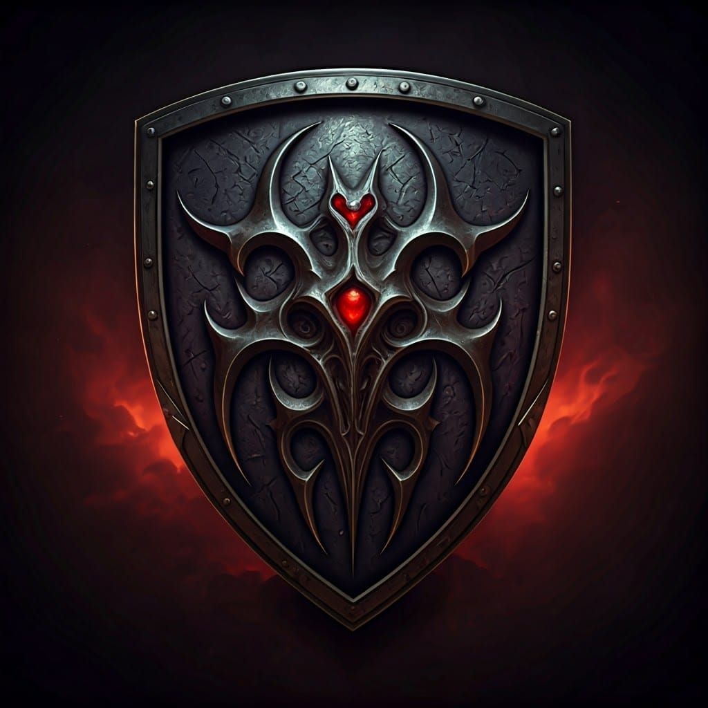 Surreal Spanish Vampire Coat of Arms in Rich, Deta... - AI Art