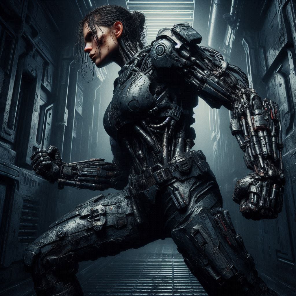 Oilpunk prosthesis - AI Generated Artwork - NightCafe Creator