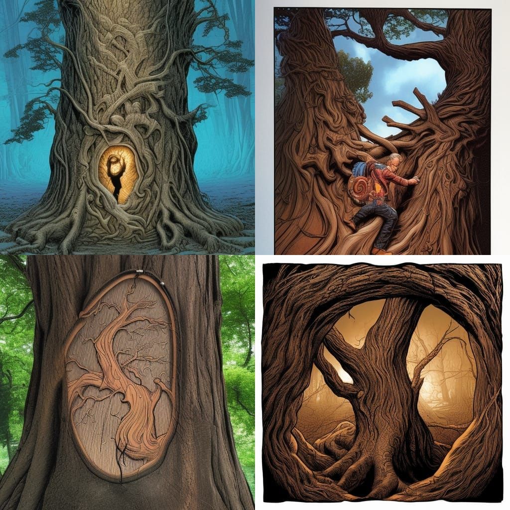 huge trees - AI Generated Artwork - NightCafe Creator