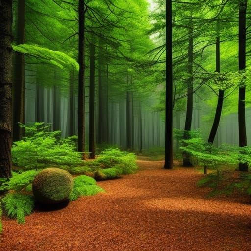 Very clean forrest - AI Generated Artwork - NightCafe Creator